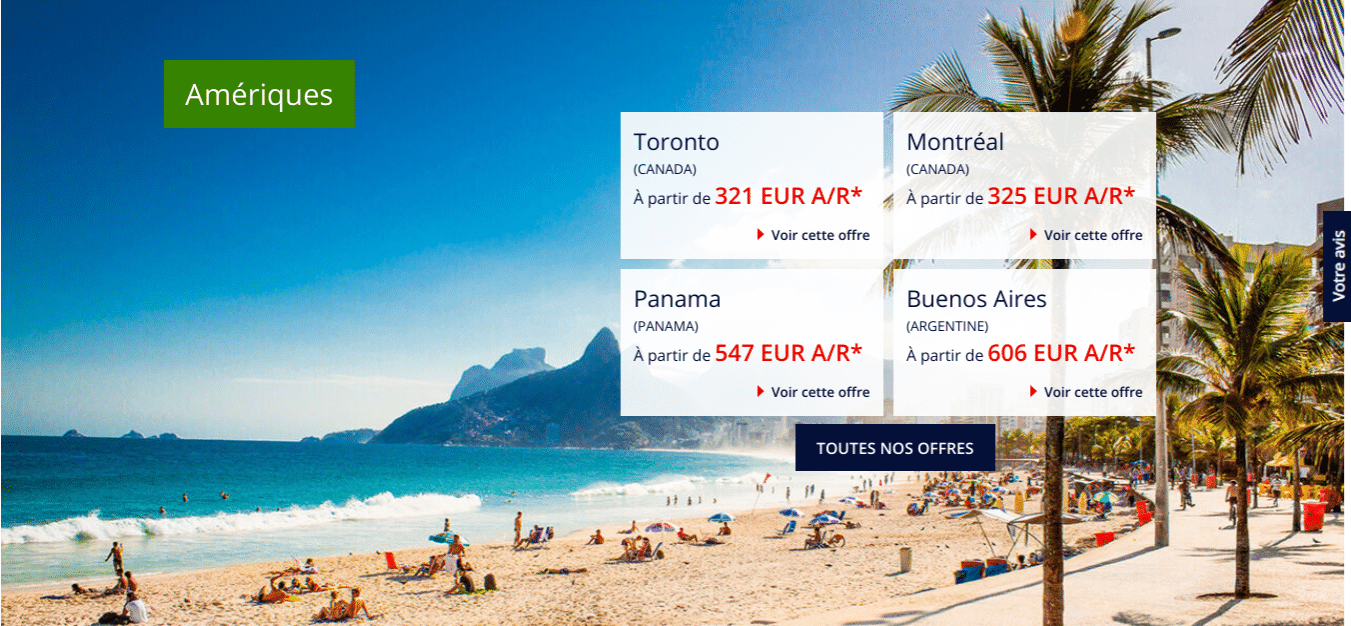 Air France Promo : Promotions Billets d'Avion pas Chers | Air Vacances